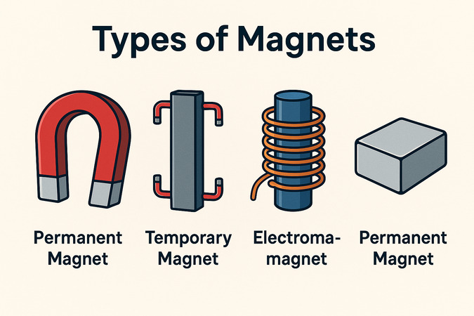 Types Of Magnets Explained: Permanent, Temporary, Electromagnets & More ...